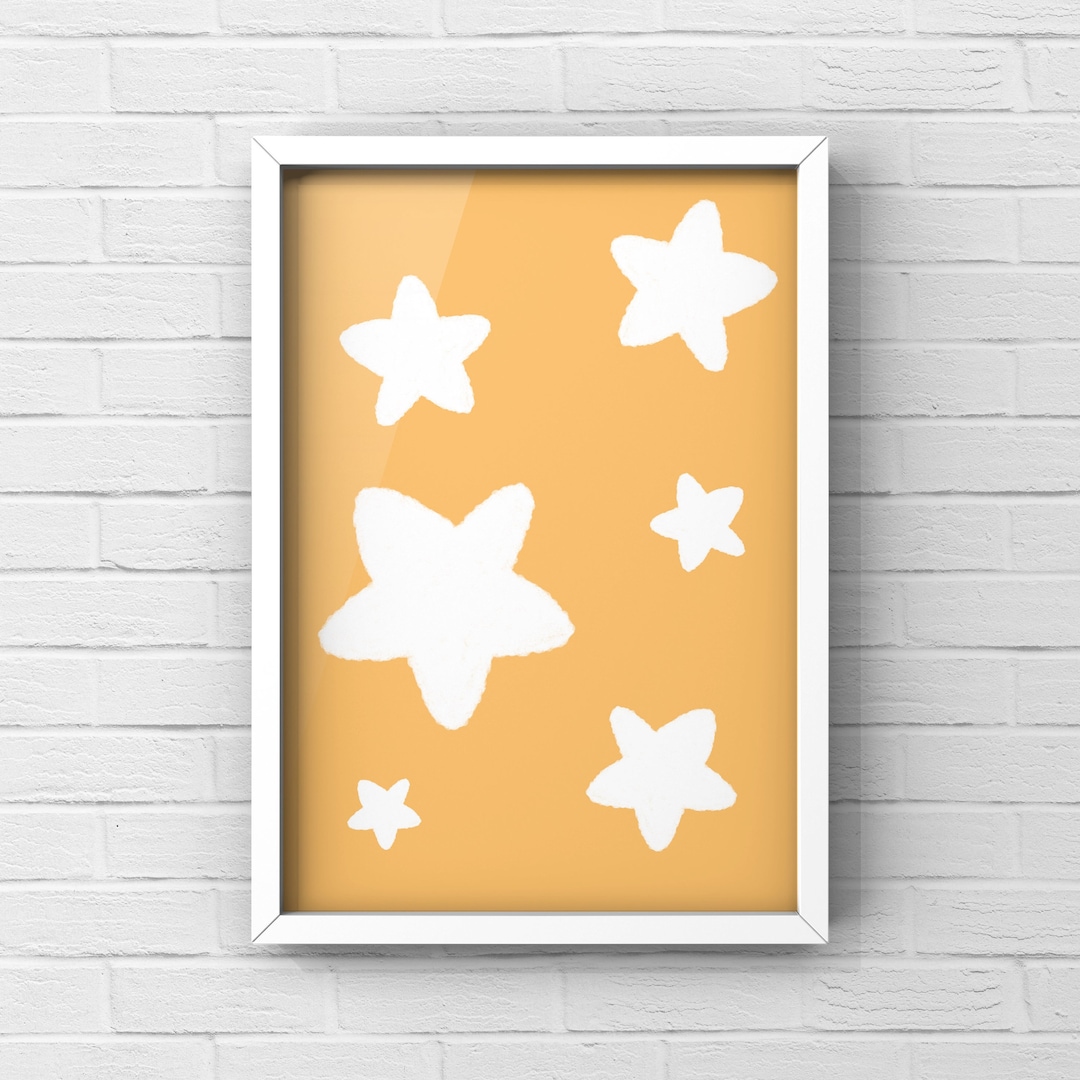 Tan Multi Stars Digital Print | JPEG - Etsy