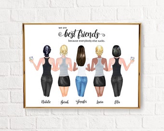 Five best friends | Etsy