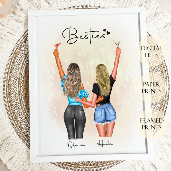 Best Friend Art - Etsy