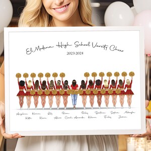 Cheer Gift Personalized Cheerleader Print Personalized - Etsy