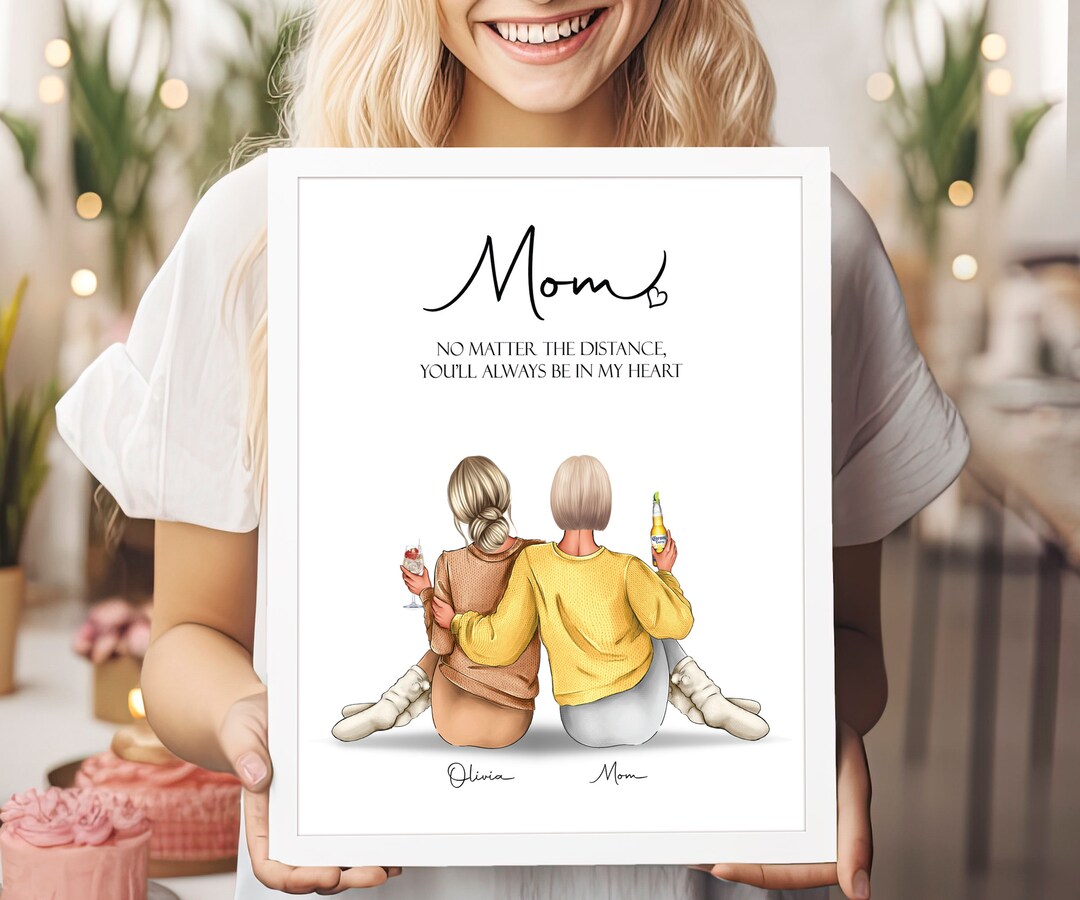 Mama Geburtstagsgeschenk Benutzerdefinierte Familienporträt Mama ...