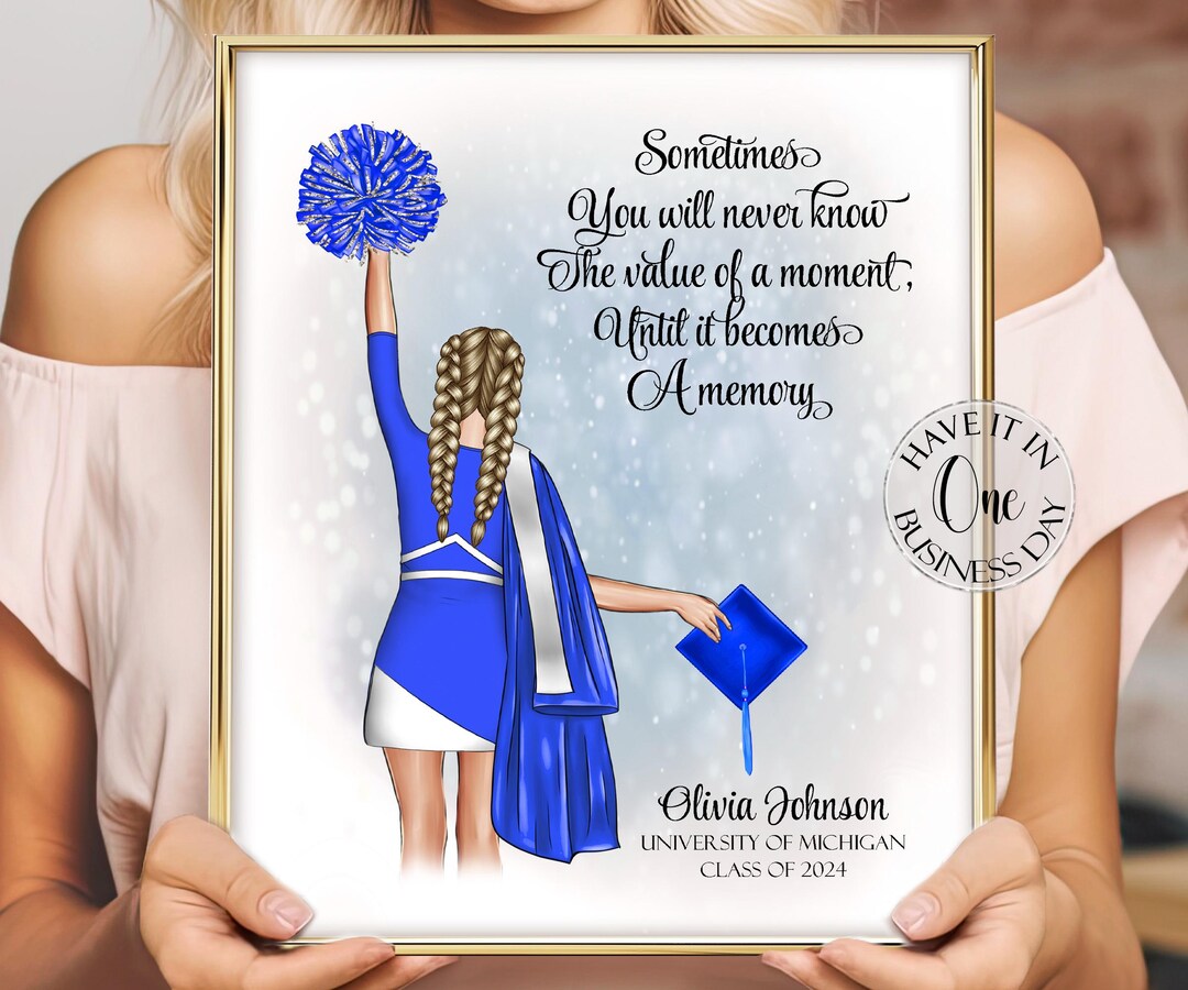 Cheerleaders Gift Cheerleader Graduation Print Cheerleader Graduation ...