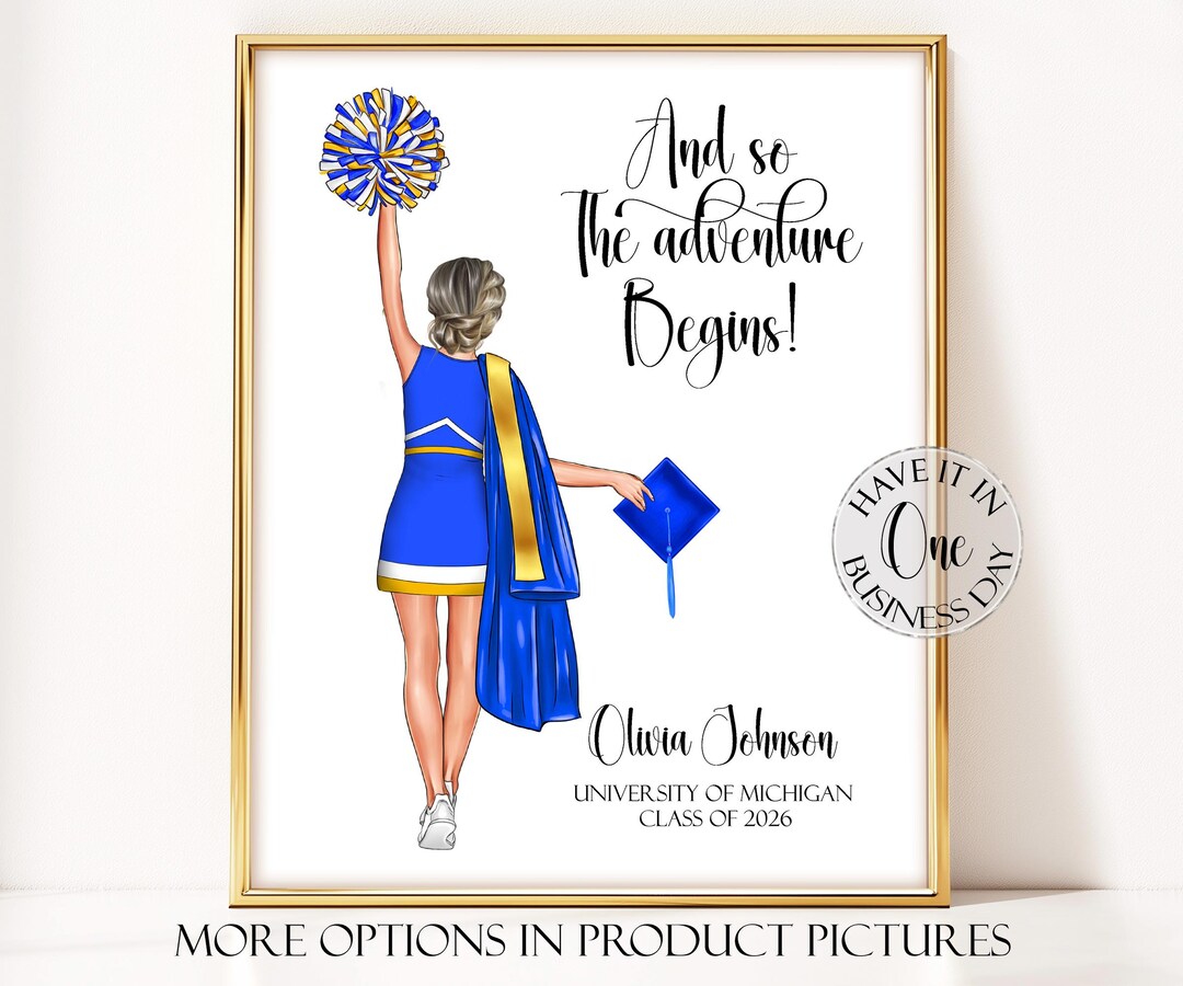 Cheer Gifts Custom Cheer Senior Gifts Personalized Graduation Cheer ...