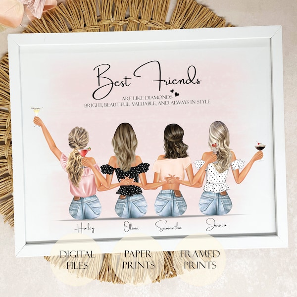 4 Best Friends - Etsy