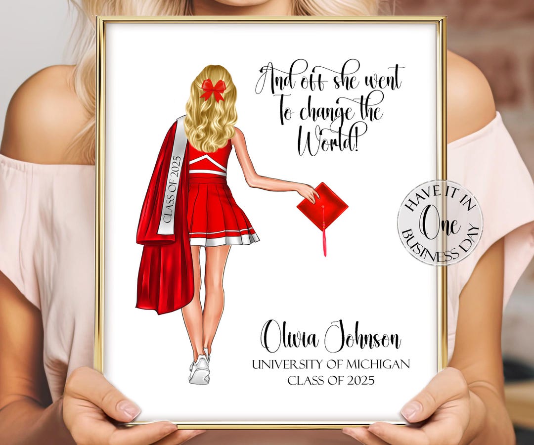 Custom Cheer Graduation Gift Personalized Senior Cheer Gifts Senior ...