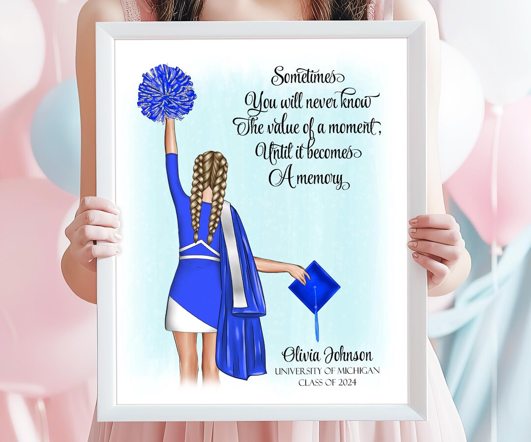 Cheerleaders Gift Cheerleader Graduation Print Cheerleader Graduation ...