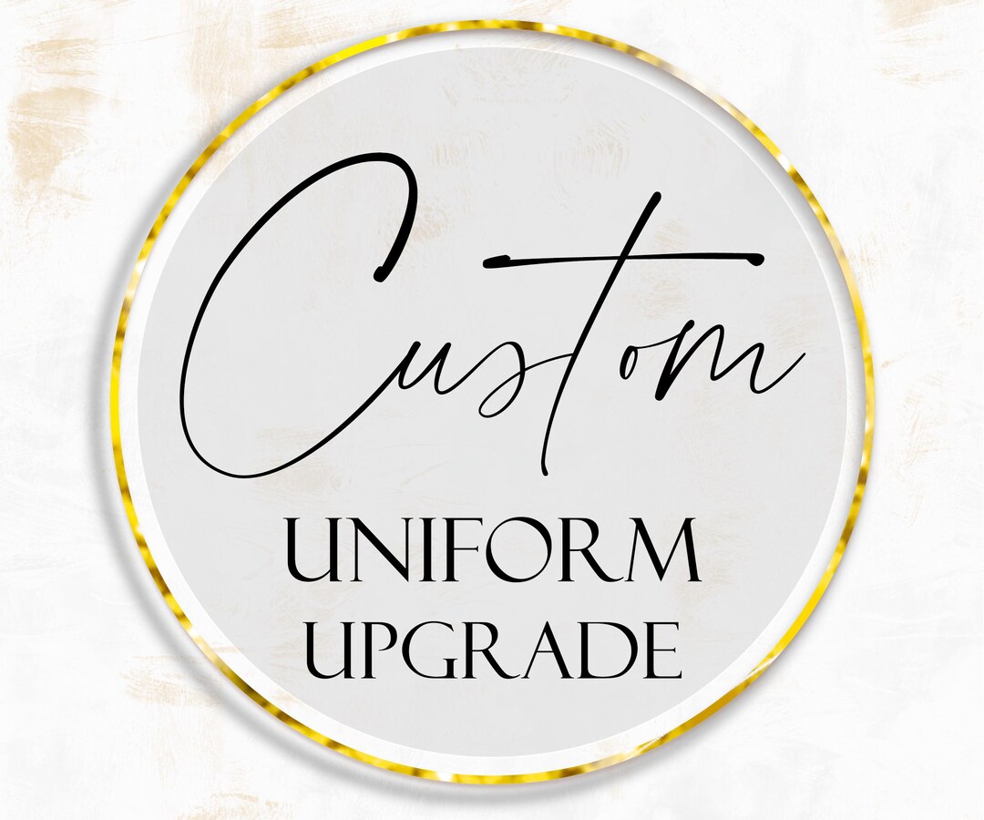 Custom Uniforms UPGRADE - Etsy