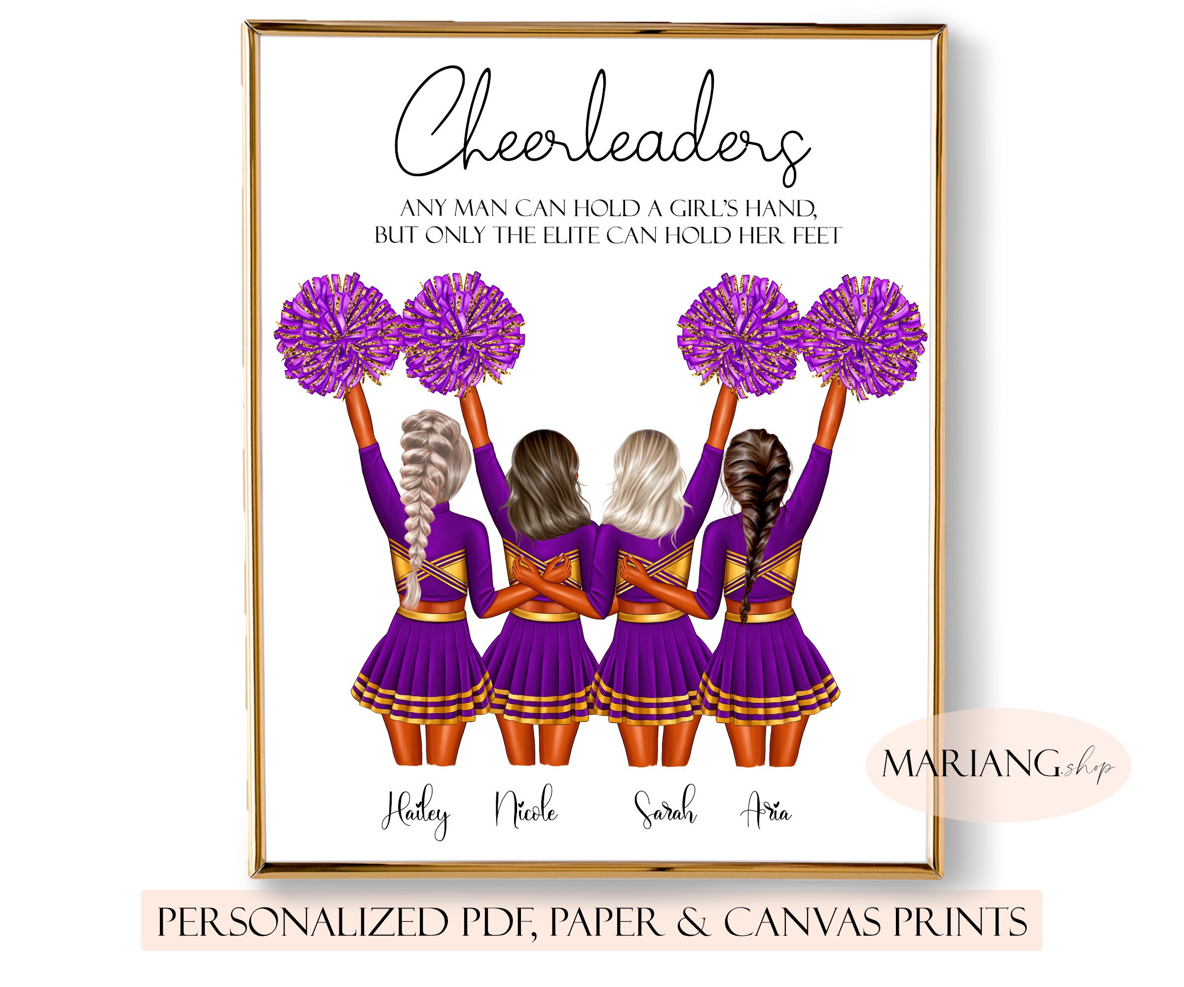 Cheer Poster Cheerleaders Posters Cheer Printable Custom Cheer - Etsy