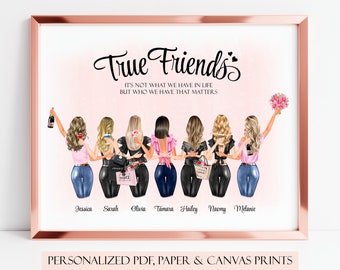 7 Best Friends - Etsy