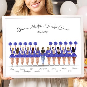 Cheer Gift Personalized Cheerleader Print Personalized Cheerleader Gift ...