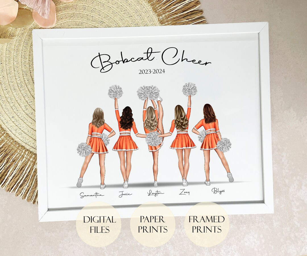 Cheer Gift Personalized Cheerleader Print Personalized - Etsy