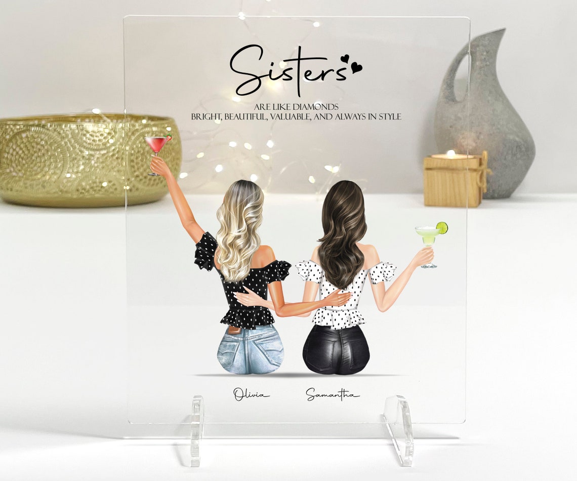 3 Sisters Print Personalized Gift for Three Sisters Gift From - Etsy
