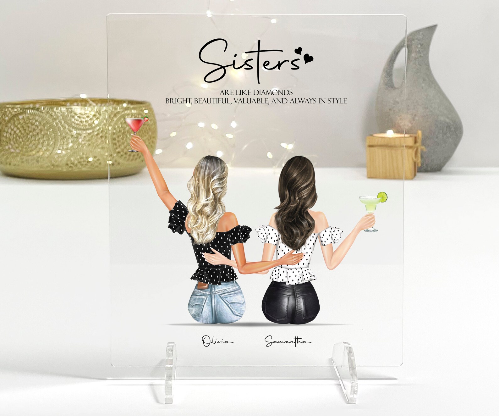 3 Sisters Print Personalized Gift for Three Sisters Gift From - Etsy