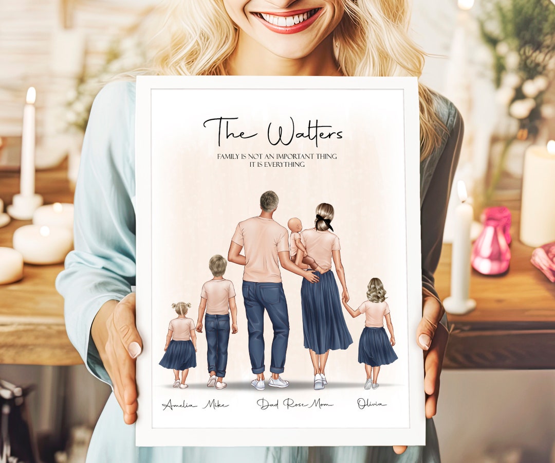 Personalised Family Print Mothers Day Gifts Family Gift Ideas Custom ...