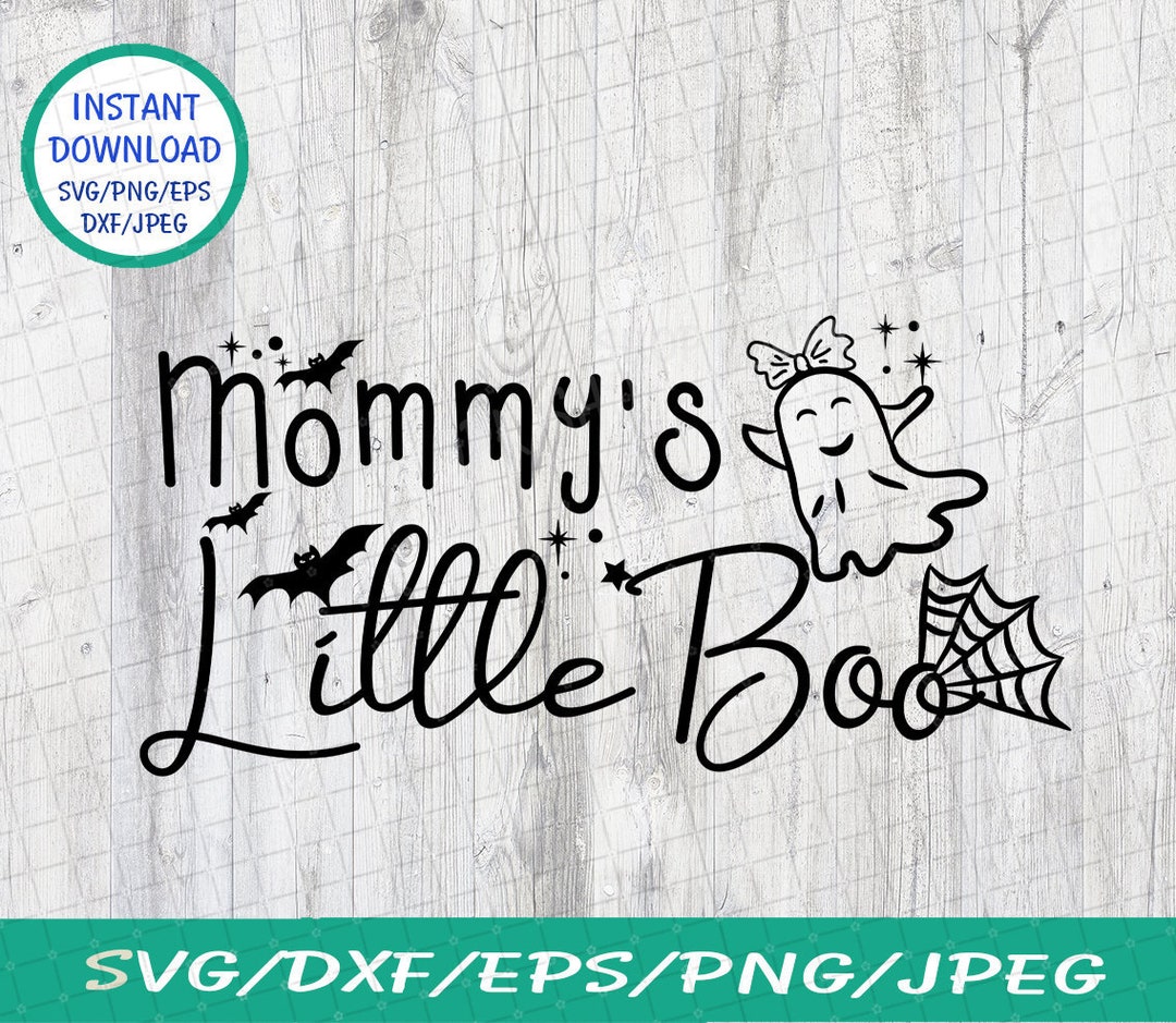 Mommy's Little Boo SVG, Gift Idea 1s Halloween, Halloween Tee and for ...