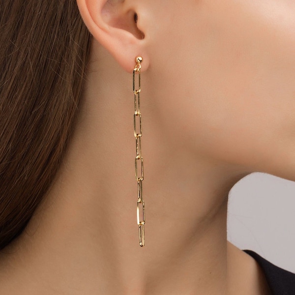 Paperclip Earrings - Etsy