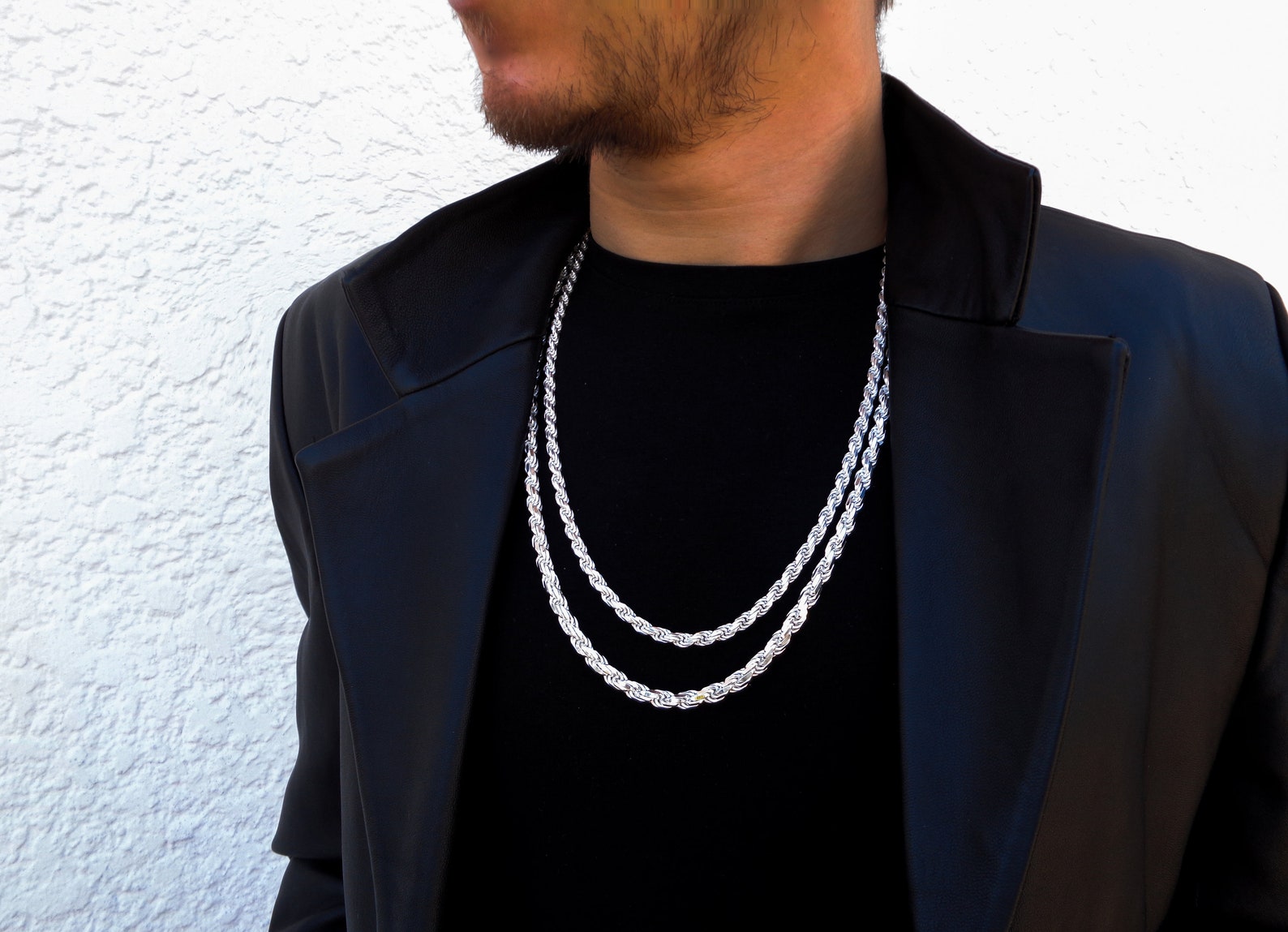 Thick Sterling Silver Chain Solid 925 Italian Silver 15mm - Etsy