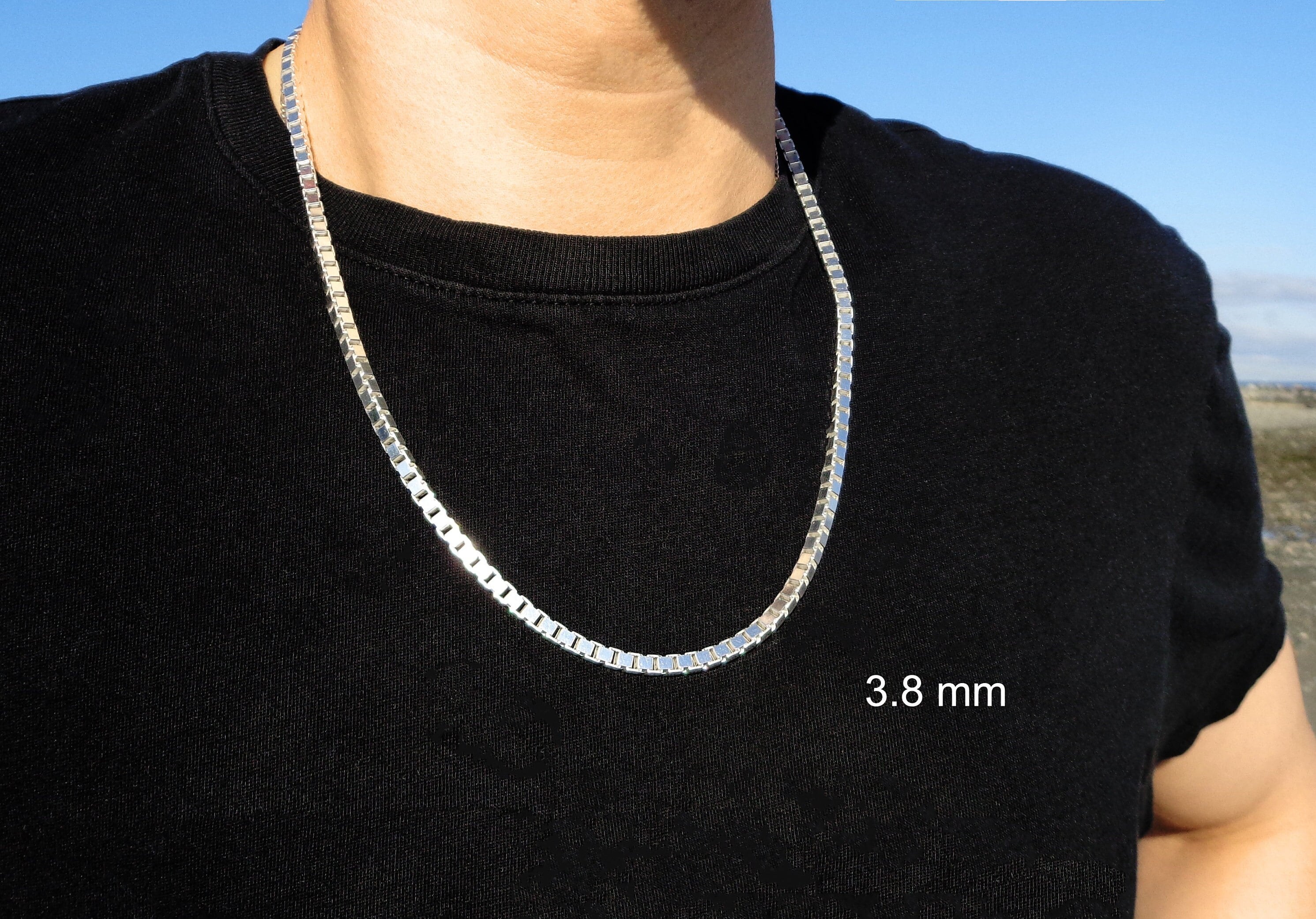 Thick Sterling Silver Chain Solid 925 Italian Silver 15mm - Etsy