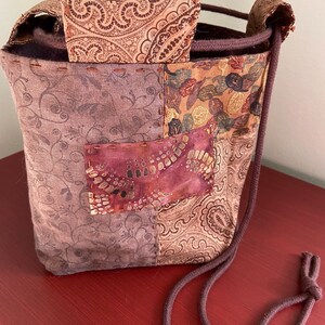 Hand Stitched Bucket Bag With Sashiko Style Stitching - Etsy