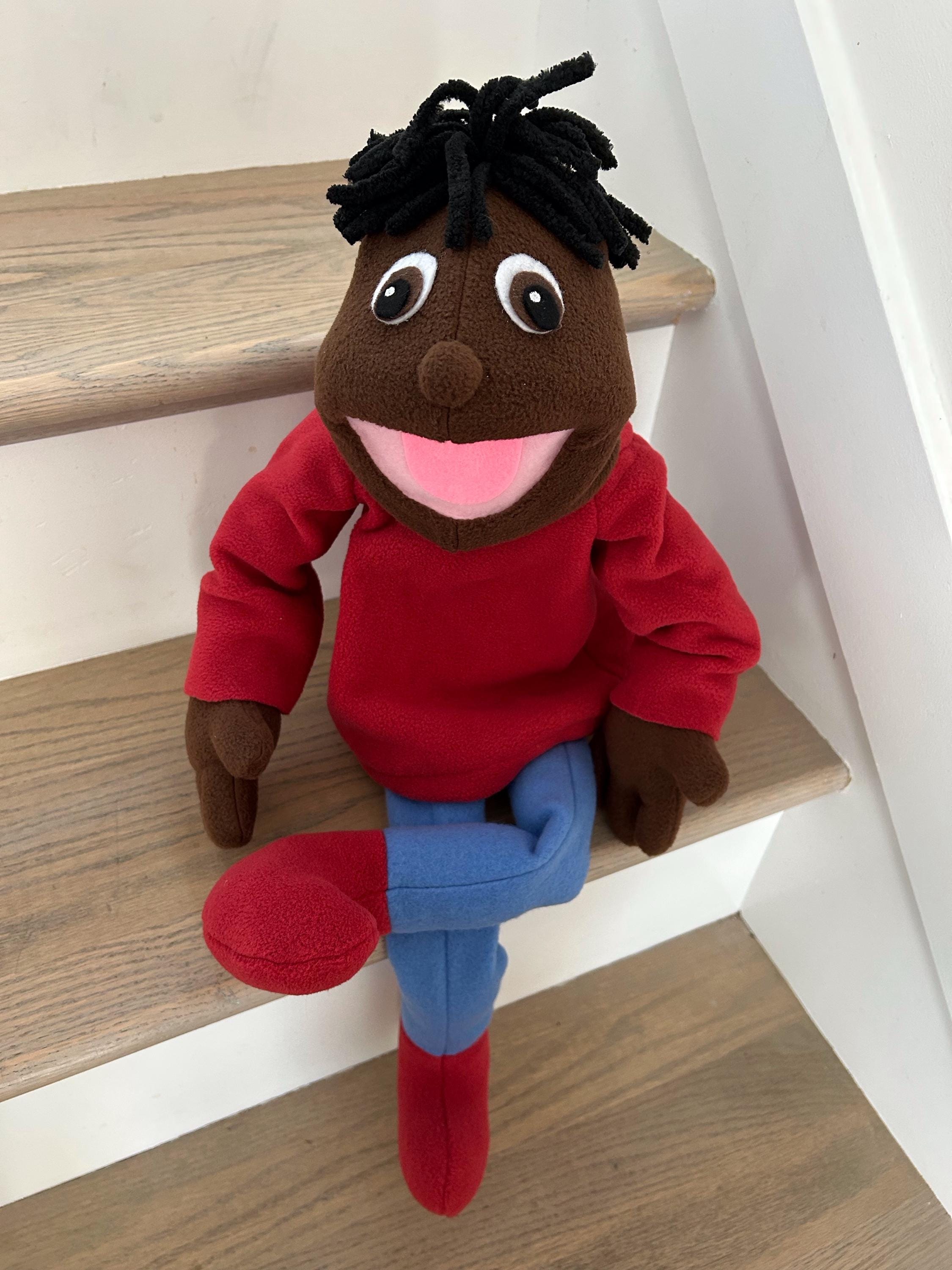 Handmade Soft Fleece Hand Puppets for Kids and Adults (SHORT HAIR ...