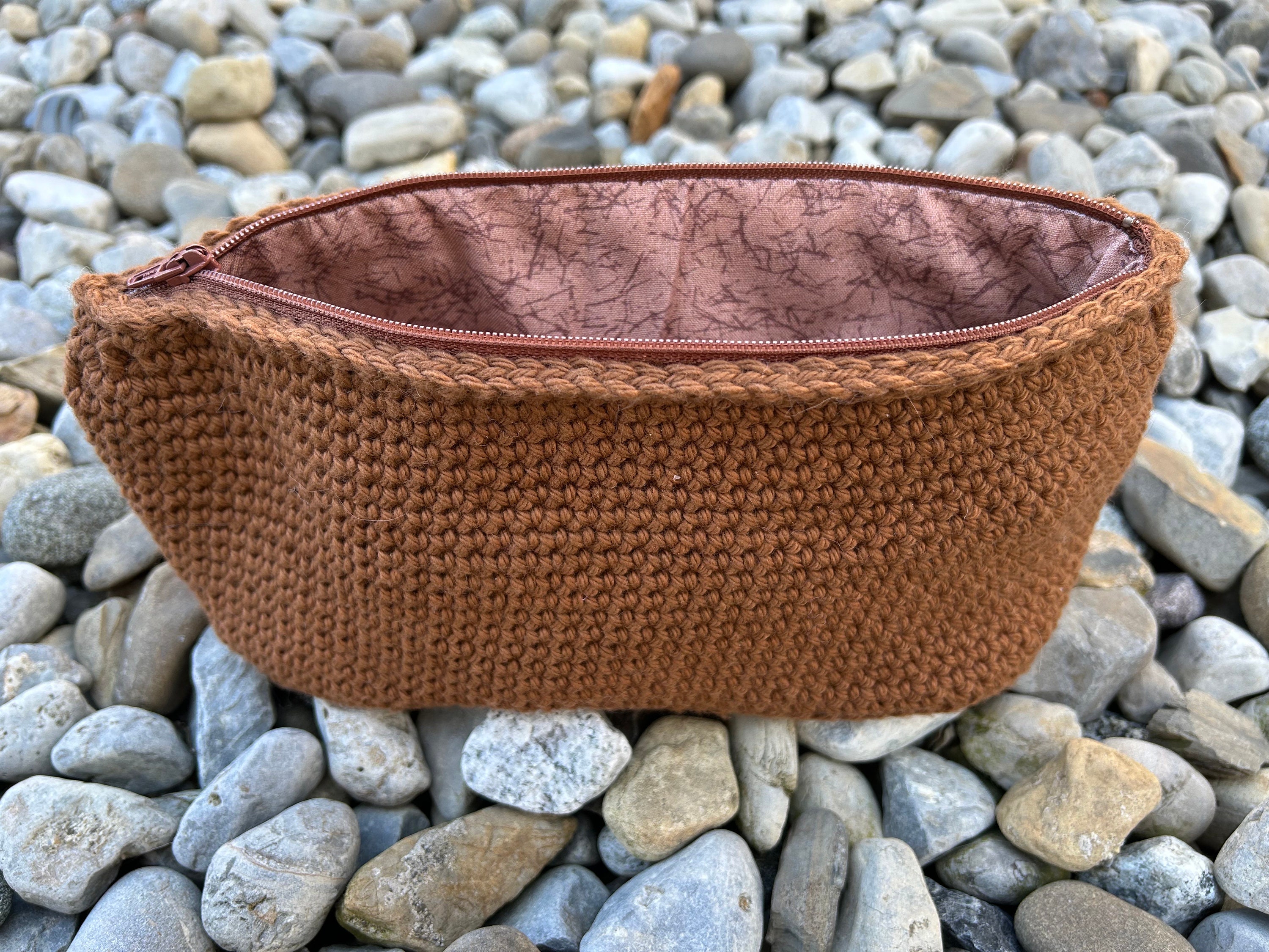Crocheted Zipper Pouch Lined - Etsy