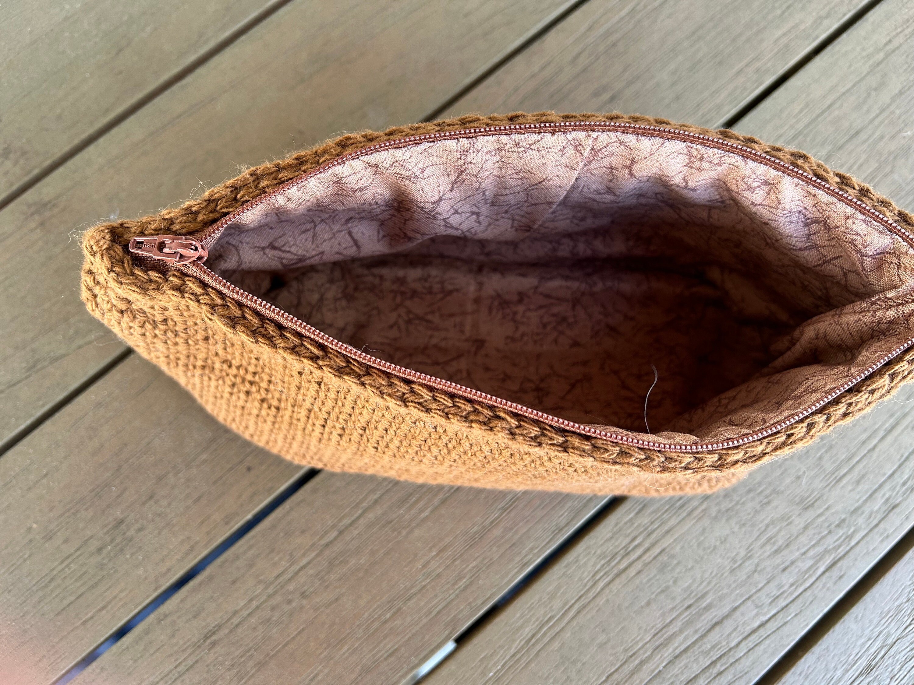 Crocheted Zipper Pouch Lined - Etsy