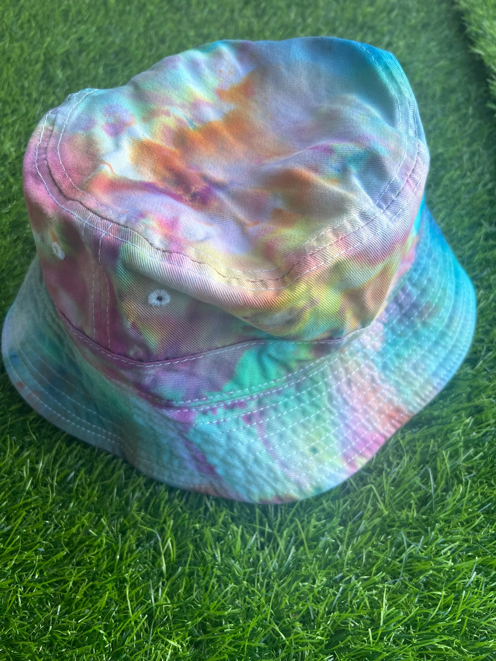 Colorful Dyed Bucket Hats, Unique, One of a Kind, Bucket Hat, Summer ...