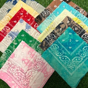 Hand Dyed Bandanas - Bandanas, Bandana, Gift , Gifts , Birthday , Tye ...