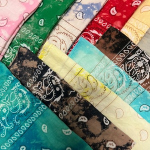 Hand Dyed Bandanas - Bandanas, Bandana, Gift , Gifts , Birthday , Tye ...