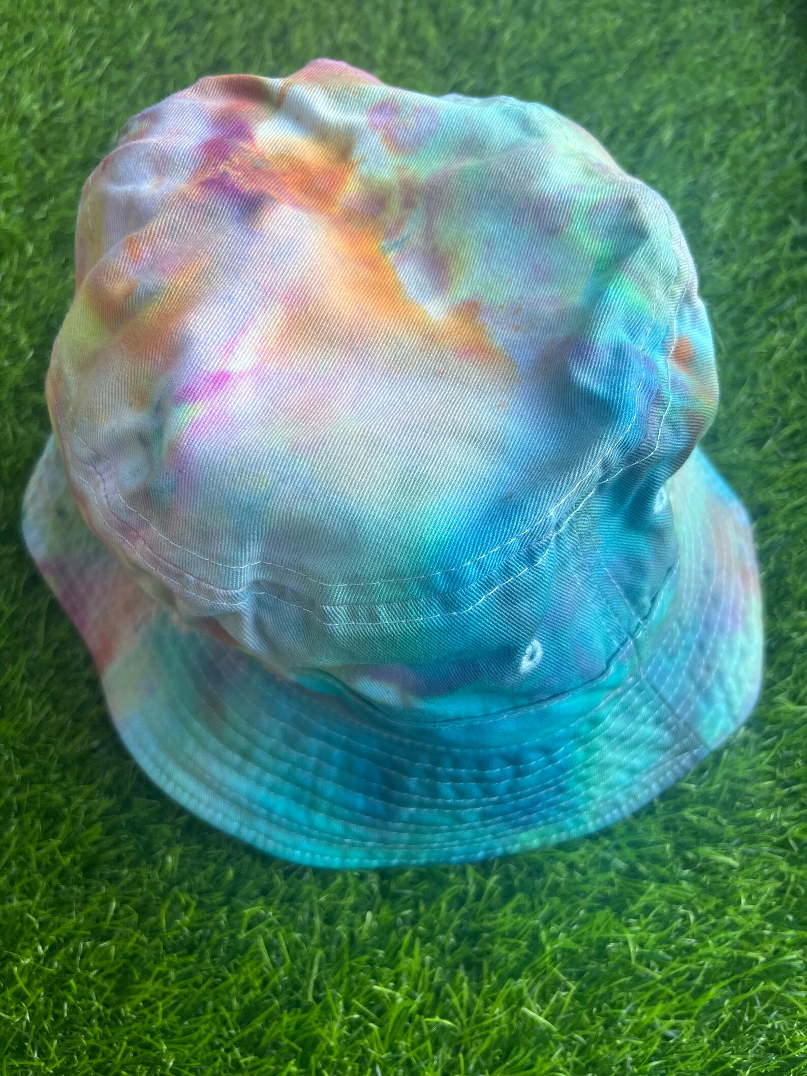Colorful Dyed Bucket Hats, Unique, One of a Kind, Bucket Hat, Summer ...