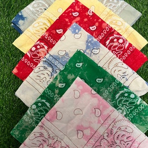 Hand Dyed Bandanas - Bandanas, Bandana, Gift , Gifts , Birthday , Tye ...