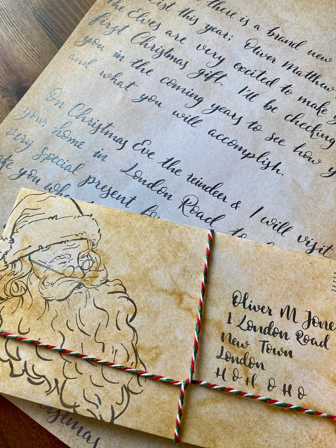 Babys First Christmas Santa Letter Luxury Keepsake Handwritten Letter ...