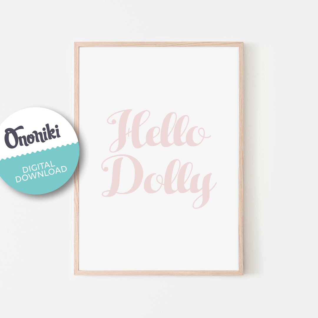 Hello Dolly, Printable Wall Art, Dolly Parton, Modern, Minimalist, Art ...