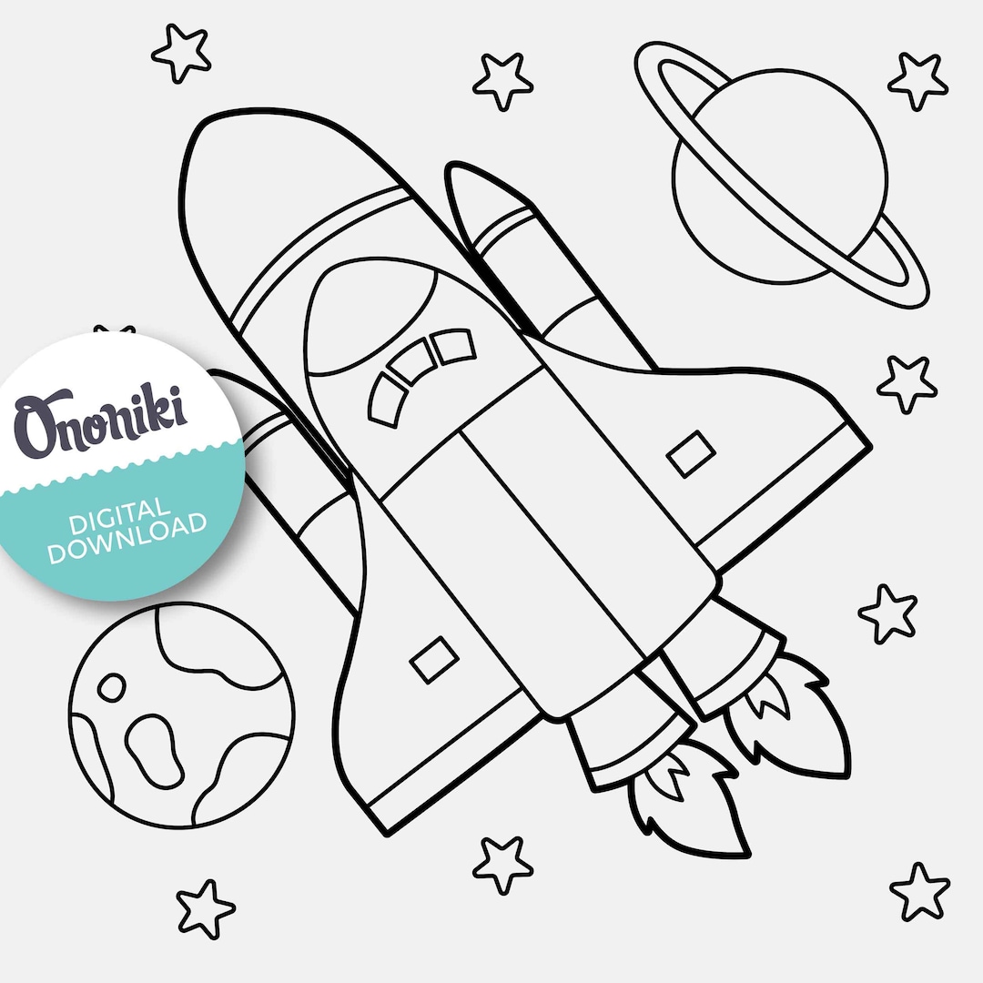 Colouring Sheets Rocket | Downloadable Colouring Sheets for Adults and ...