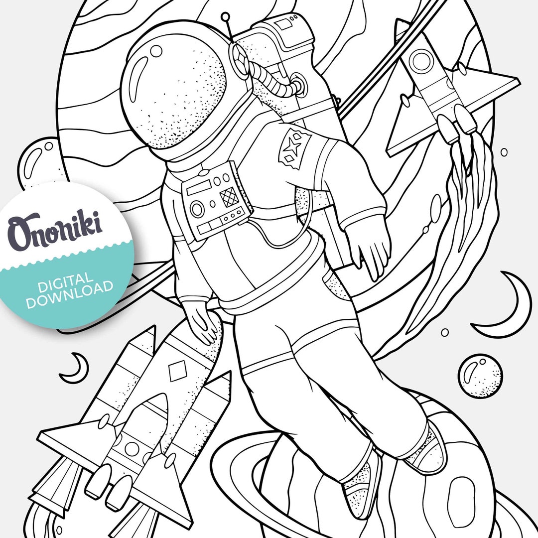 Colouring Sheets Astronauts | Downloadable Colouring Pages for Kids ...