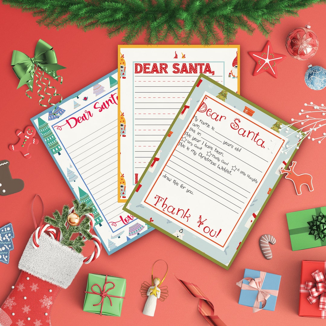 Santa Letter to Santa Printable Letters to Santa Letters Dear Santa ...