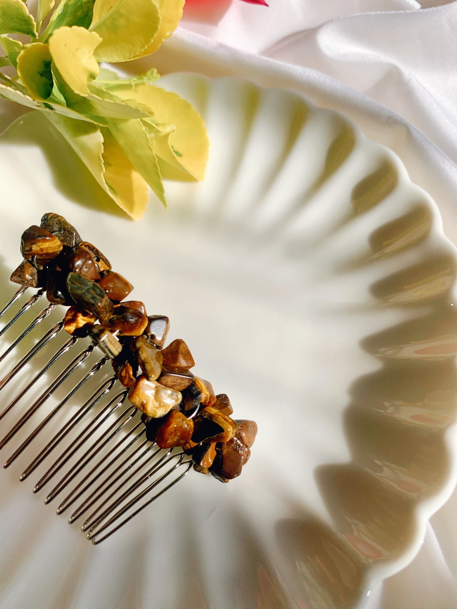 Crystal Hair Combs Gemstone Hair Combs Wedding Hair Combs Bridesmaids ...