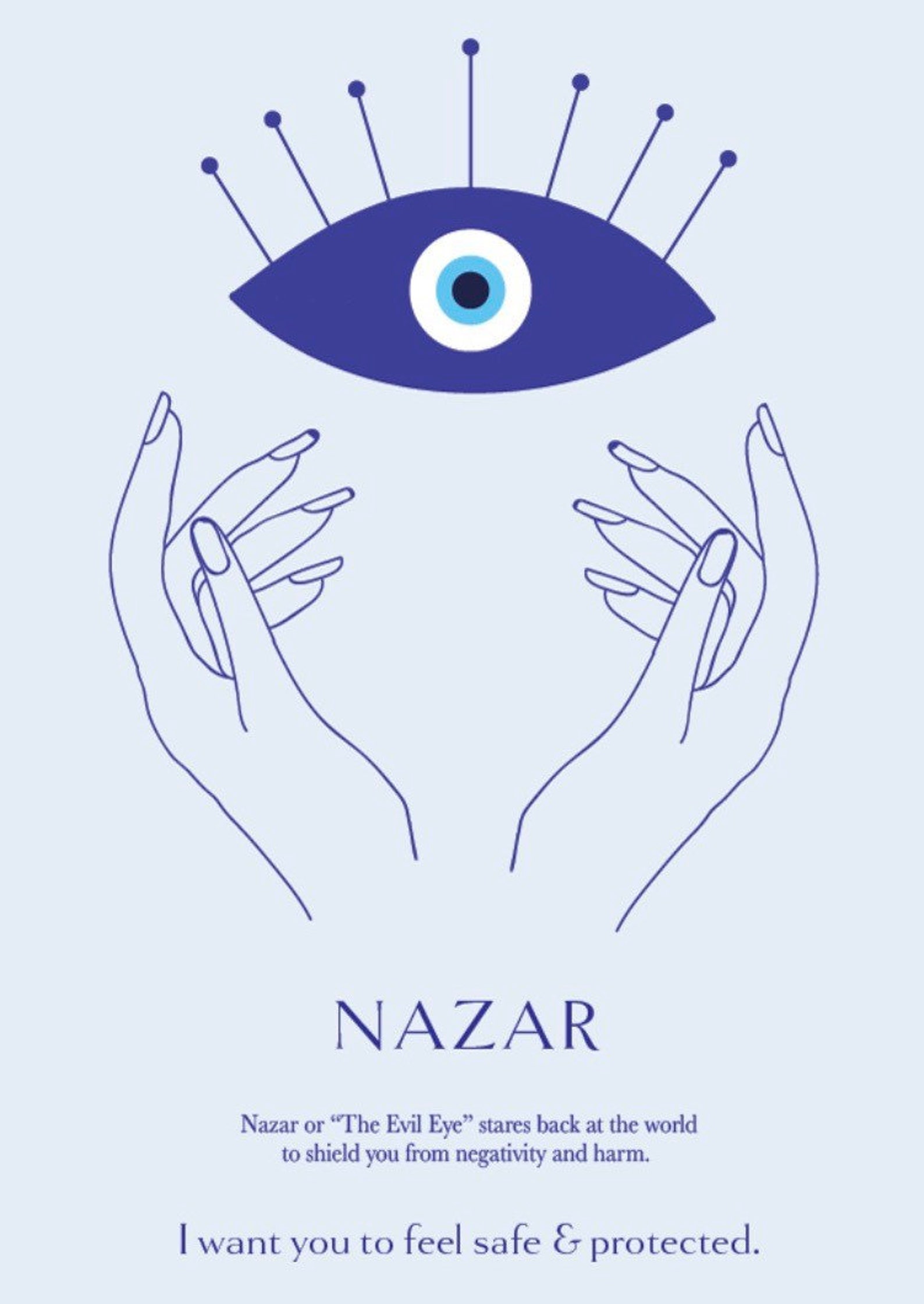 Evil Eye Protection Hair Pins | Nazar Hair Pins |hair Pins| Bun Pins ...