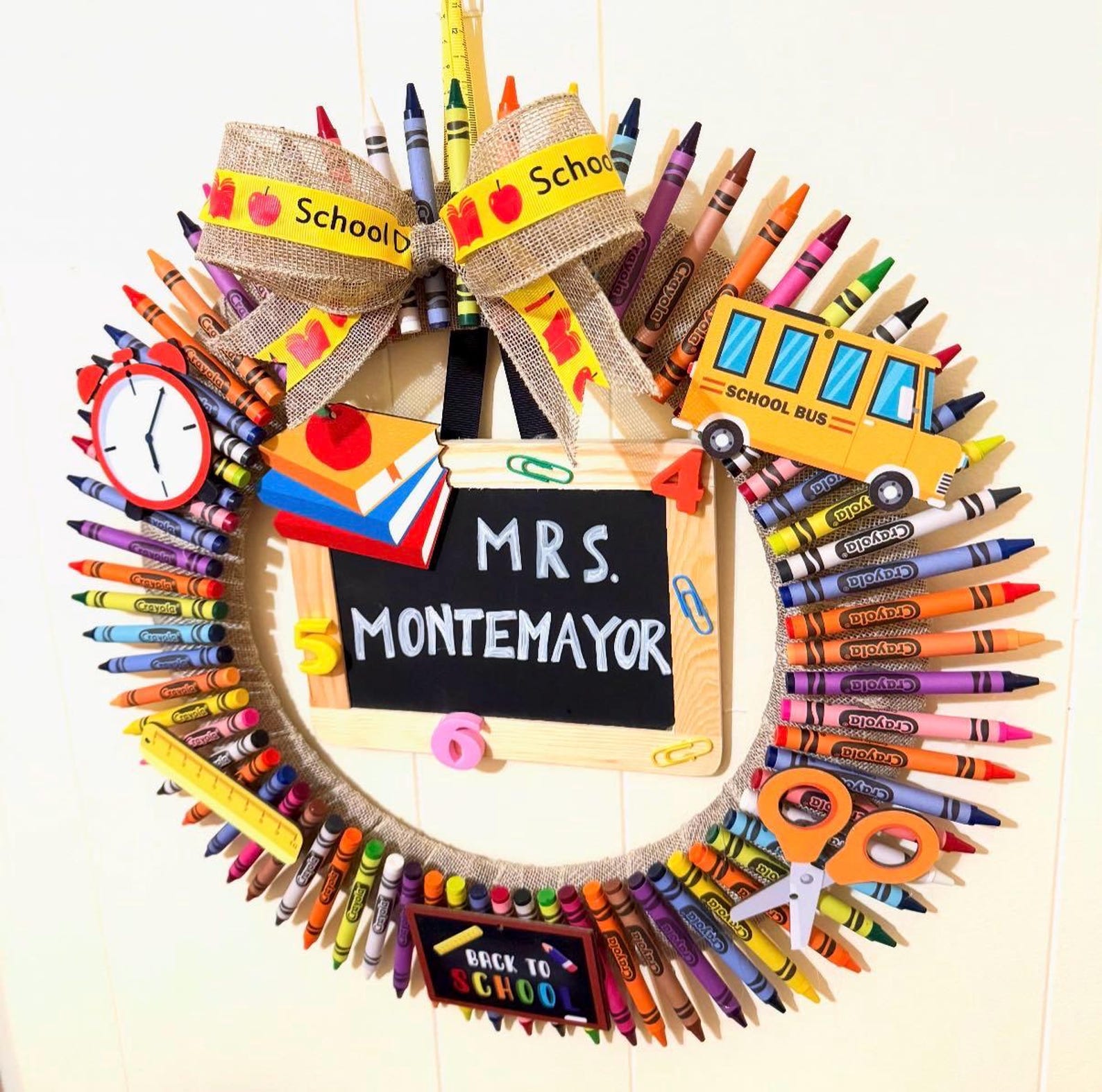 Teacher Wreath | Teacher Appreciation Gift | Teacher Gift | Educator ...