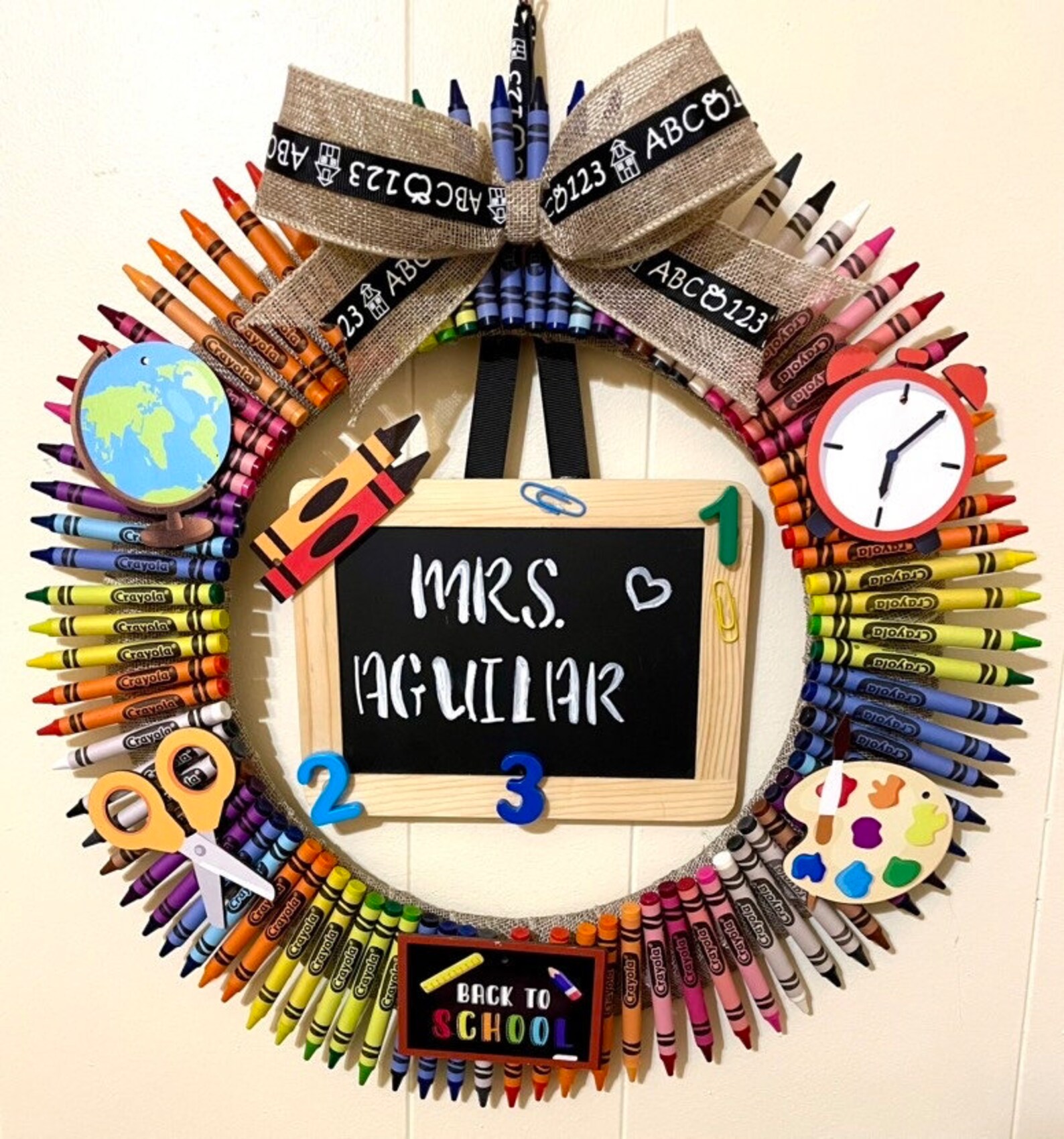 Teacher Wreath | Teacher Appreciation Gift | Teacher Gift | Educator ...