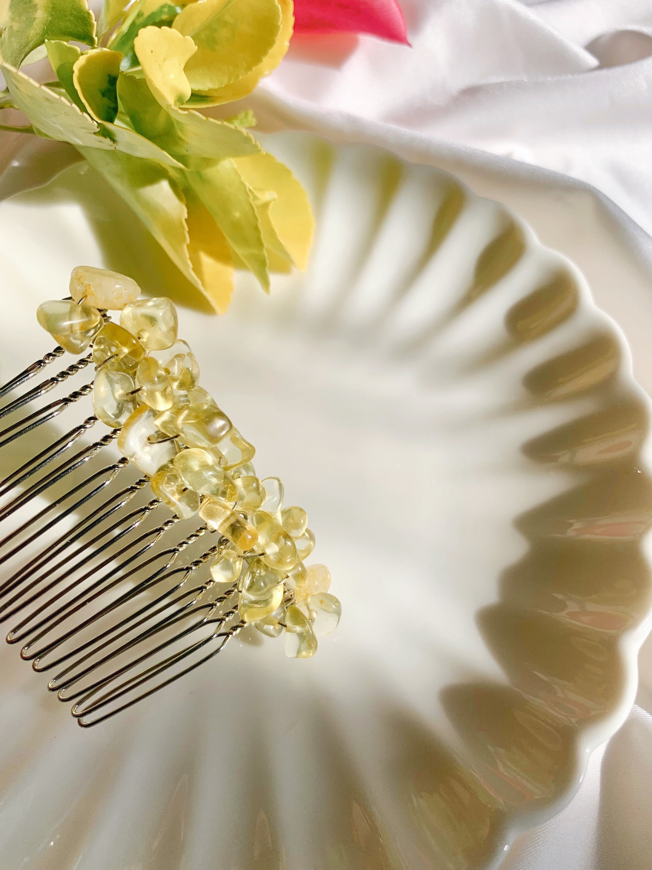 Crystal Hair Combs Gemstone Hair Combs Wedding Hair Combs - Etsy