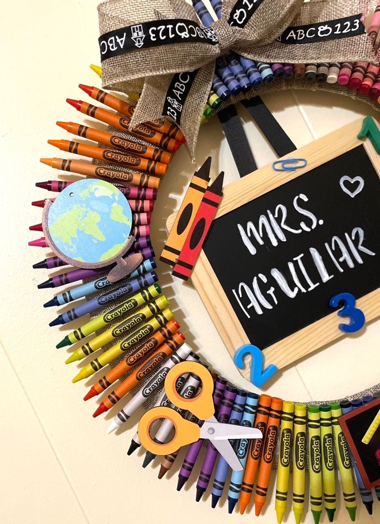 Teacher Wreath Teacher Appreciation Gift Teacher Gift Educator Gift ...