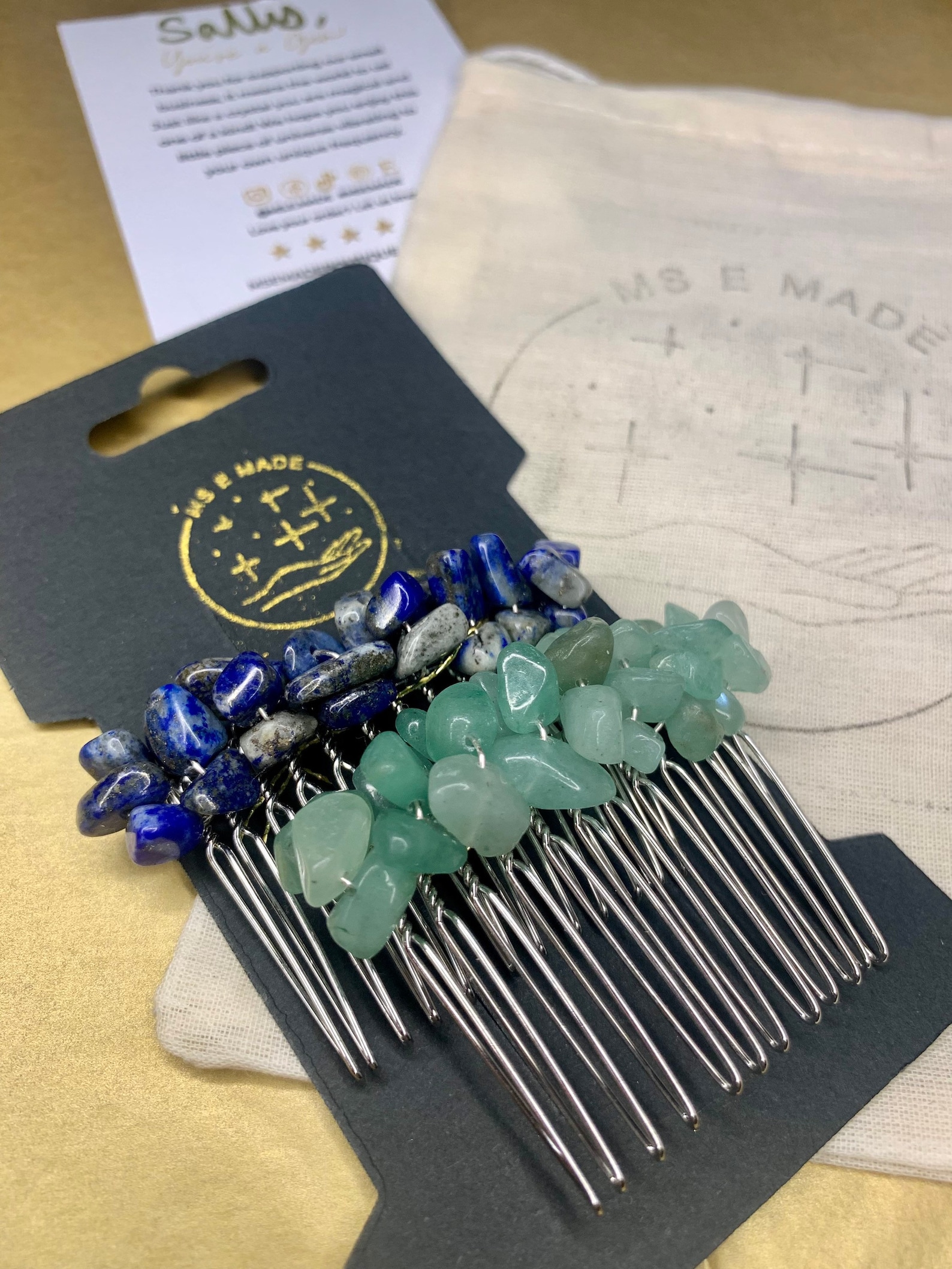 Crystal Hair Combs Gemstone Hair Combs Wedding Hair Combs Bridesmaids ...