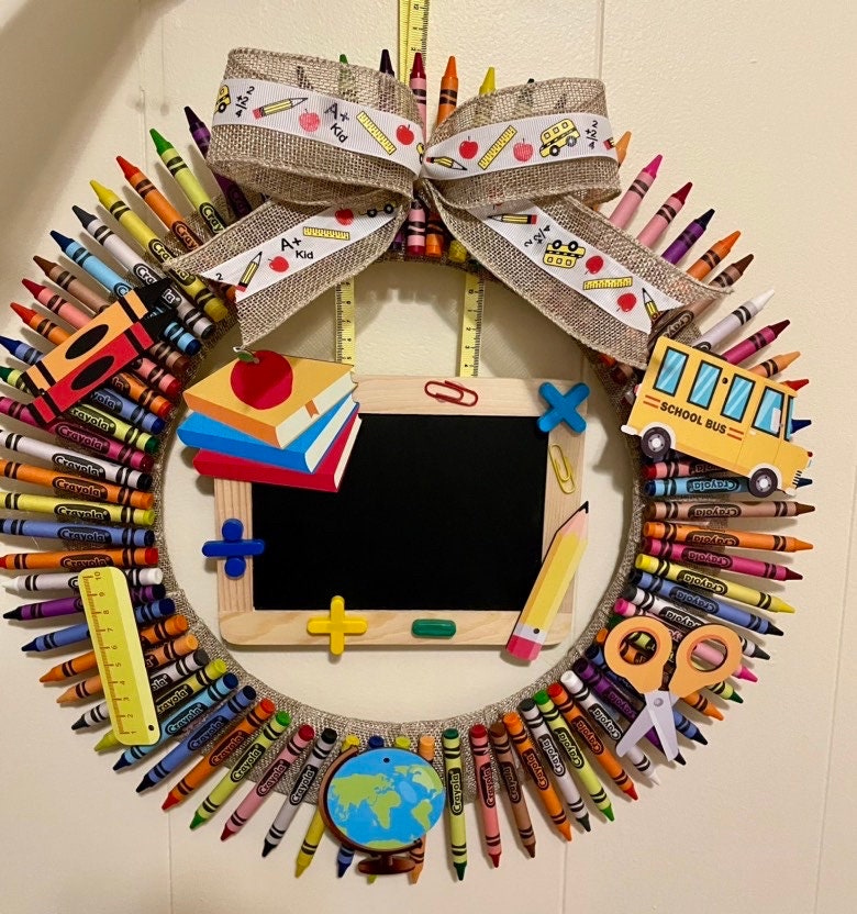 Teacher Wreath Teacher Appreciation Gift Teacher Gift Educator Gift ...