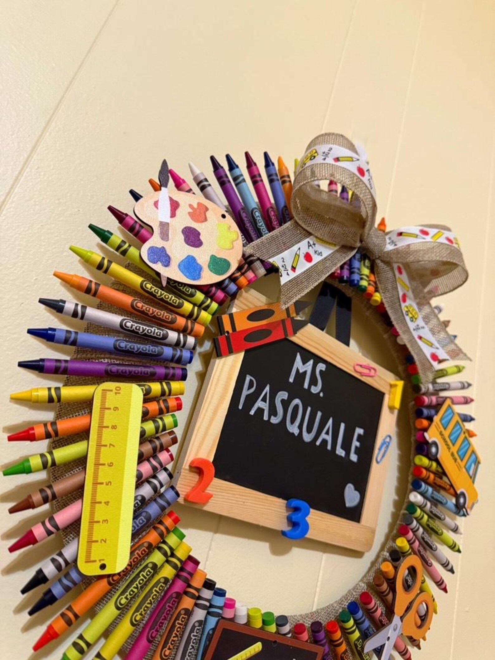 Teacher Wreath | Teacher Appreciation Gift | Teacher Gift | Educator ...