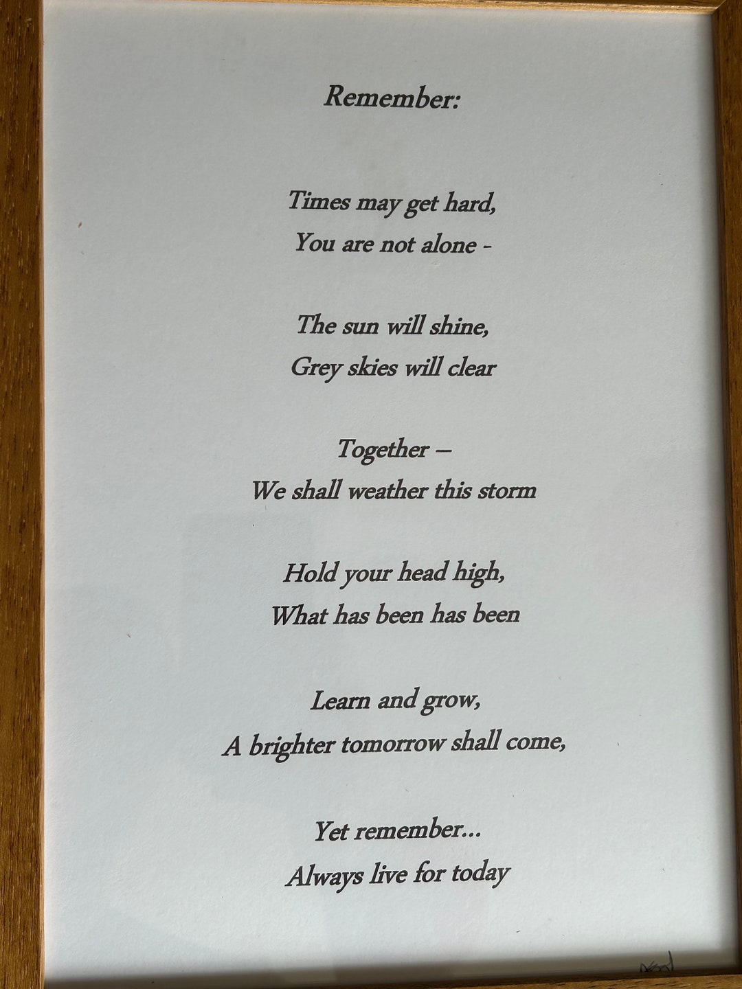 Remember Motivation Poem - Etsy