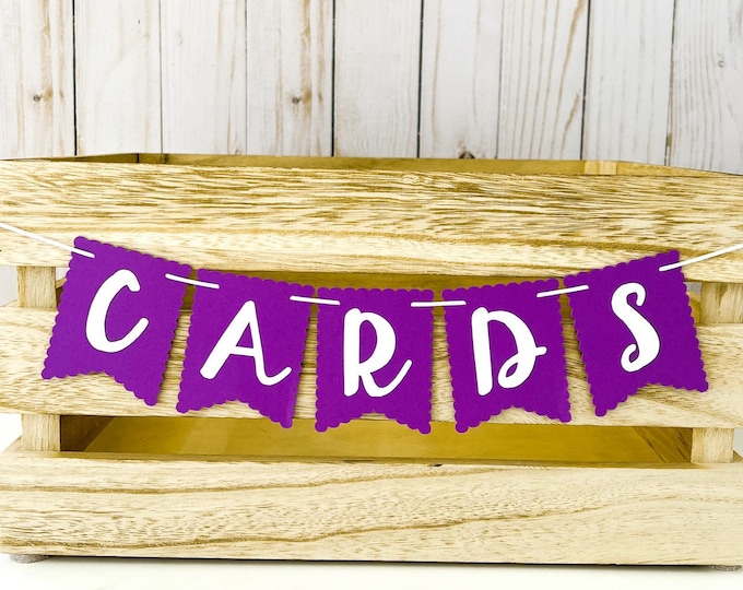 Kraft Cards Banner, Mini Cards Banner, Cards Banner, Cursive Cards ...