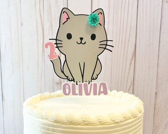 Cat Cake Topper - Etsy