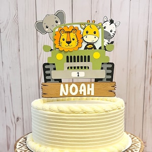Safari Cake Topper, Jungle Cake Topper, Safari Party Decorations ...