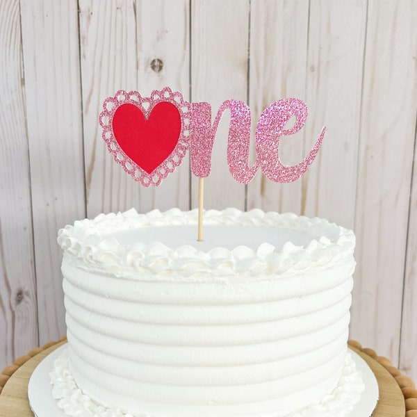 Heart Cake Topper - Etsy